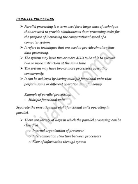 parallel processing pdf central processing unit parallel computing