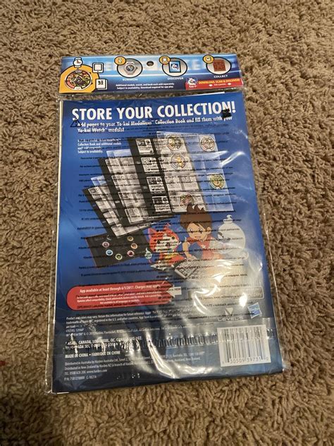 Yo Kai Watch Series 1 Medallium Collection Book Pages By Hasbro For