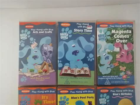 Blue S Clues Lot Of Vhs Tapes Nickelodeon Blues Clues Bundle