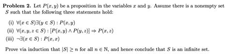 solved problem 2 let p x y be a proposition in the