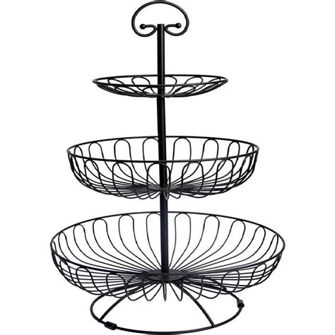 Corbeille A Fruit Etages Noir M Tal Corbeille Fruit Etage X Cm