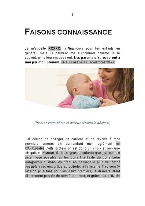 Exemple De Livret D Accueil Assistant Maternel Explications Et