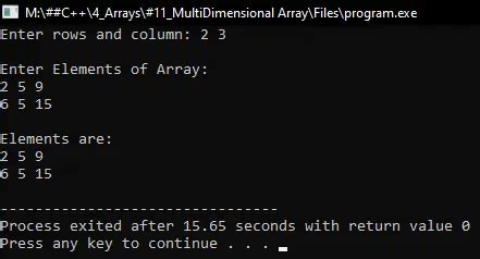 Multidimensional Array In C With Examples Dot Net Tutorials
