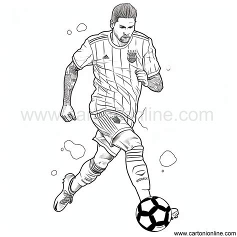 Dibujo De Futbolista Para Colorear