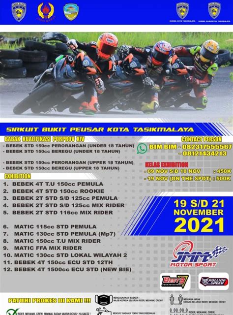 Babak Kualifikasi Porprov XIV Jabar 2021 Cabor Balap Motor Siap