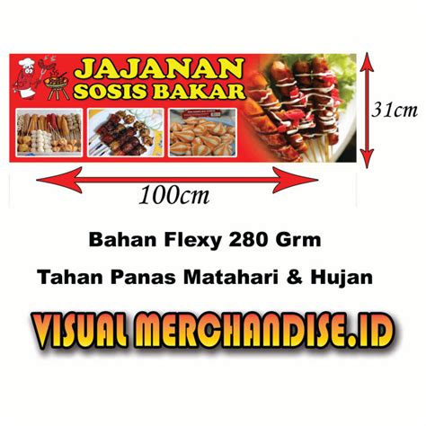Spanduk Banner Baliho Sosis Bakar Lazada Indonesia