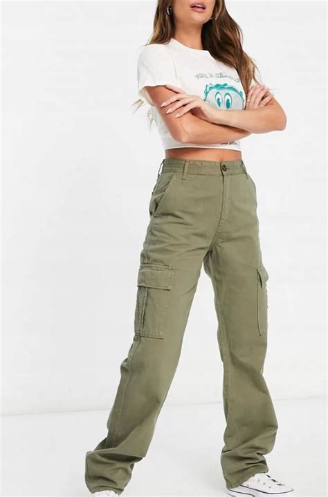 SPODNIE DLA WYSOKICH KOBIET KHAKI DŁUGIE 40 1XEH 13378569946 Allegro pl
