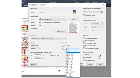 solved plotting to pdf 1 1 plot scale missing in page setup autodesk community