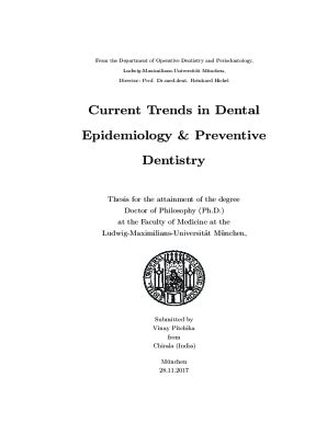 Fillable Online Edoc Ub Uni Muenchen Current Trends In Dental