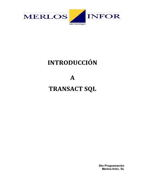 manual transact sql pdf pdf sql tabla base de datos
