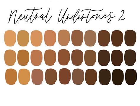 Skin Tones Procreate Color Palette For Ipad Palettes Etsy