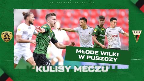 Młode wilki akcja zraszacze i pechowy kamerzysta Kulisy meczu Puszcza