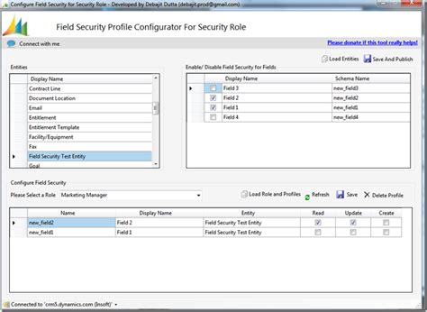 Tool Configure Field Level Security For Security Roles In Microsoft
