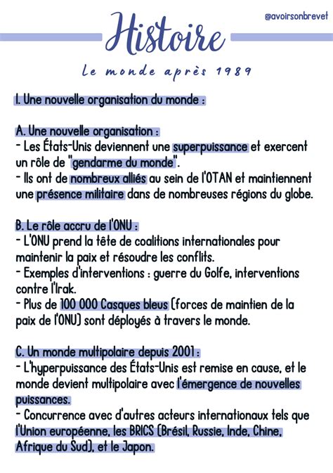 Enjeux et conflits dans le monde après 1989 Podcastteens