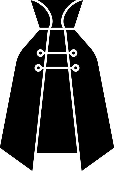 Illustration Of Cape Or Cloak Icon In Flat Style Vector Art