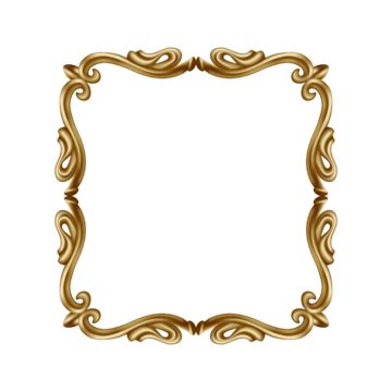 Vintage Frame 3d Transparent PNG 3d Vintage Frame Gold Border Vintage