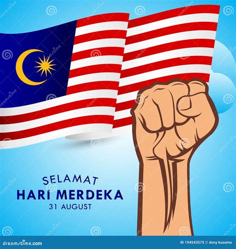 Selamat Hari Merdeka Malaysia Vector Design For Banner Print And