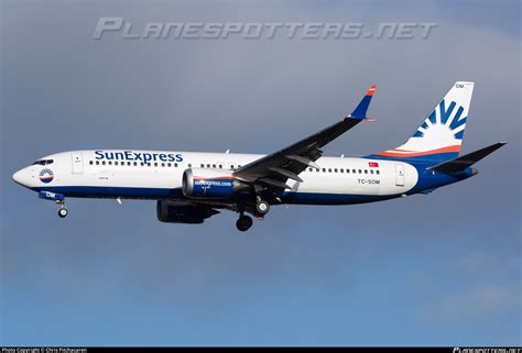 TC SOM SunExpress Boeing 737 8 MAX Photo By Chris Pitchacaren ID