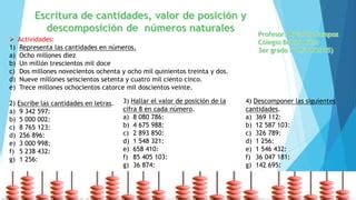 Escritura D Cantidades PPT