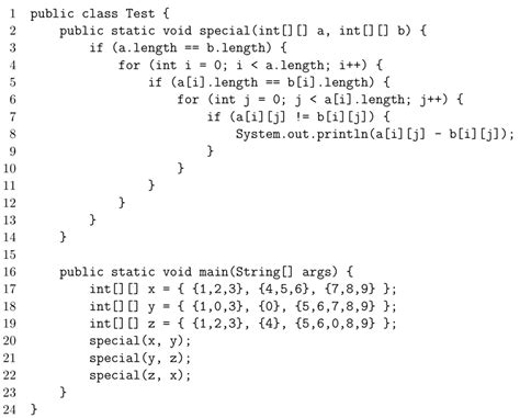 solved 1 public class test b [ public static void special