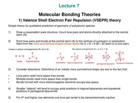 Ppt Lecture Molecular Bonding Theories Valence Shell Electron