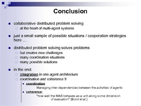 topic 7 collaborative distributed problem solving application domain