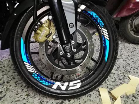 Calcomanias Cinta Rines Para Moto Reflectiva Cuotas sin interés