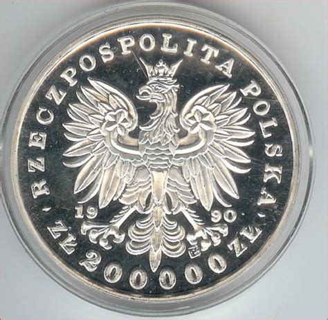Poland 1990 Y 200000 Zloty Proof Coin Frederic Chopin EBay