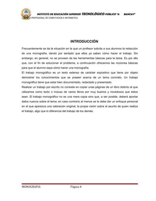 La Monografia PDF