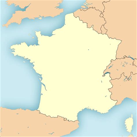 CARTE DE FRANCE VIERGE Fond De Carte De France