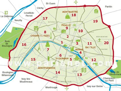 Décrypter 79 imagen carte de paris par arrondissements fr