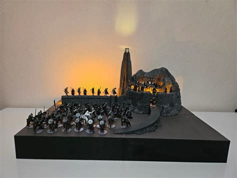 Helm S Deep Diorama Lotr Diorama Lord Of The Rings Etsy
