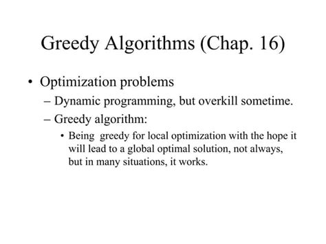 greedy algorithms for activity selection and maximum attendance problems ppt