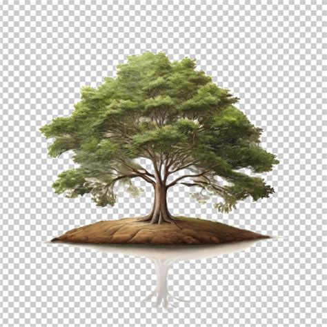 Árvore 3d em png PSD Premium