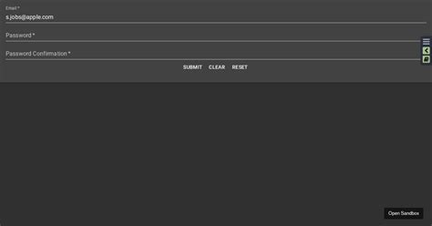 Mobx React Form Material Ui Codesandbox