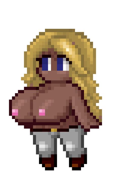 Rule 34 Animated Big Breasts Color Colored Lard Bucket Pixel Art Tagme Terraria Lewdrraria