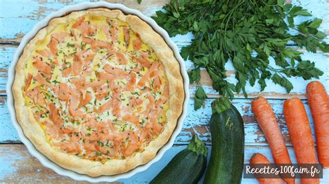 Tarte Au Saumon Coco Carottes Courgettes Recettes100faim