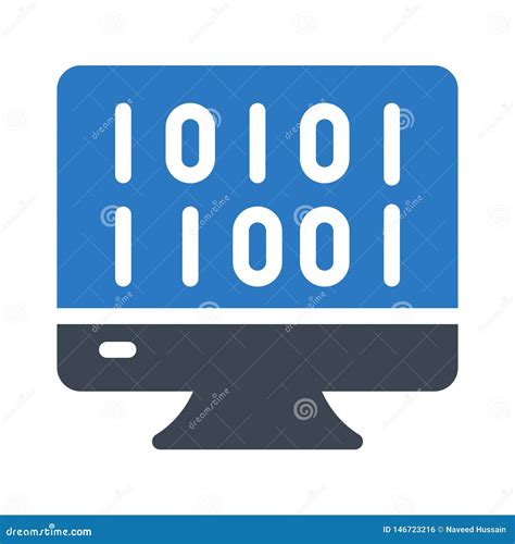 Codificaci n Del Icono Plano Del Vector Del Glyph Ilustración del