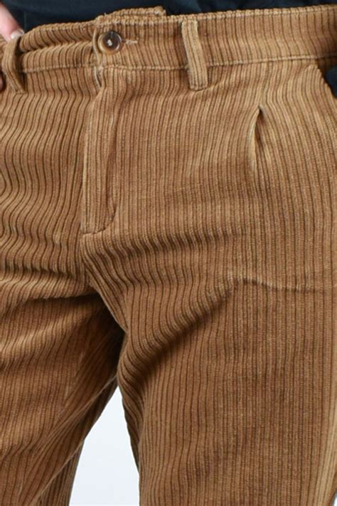 Cordhose Gustavo für Herren Hellbraun Fatcord Made in EU