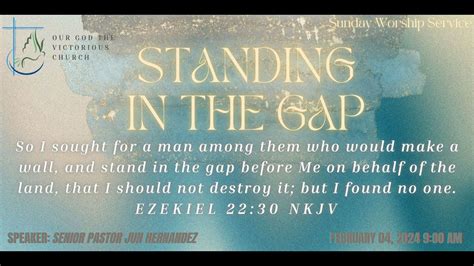 Standing In The Gap Ezekiel 22 30 Ps Jun Hernandez YouTube