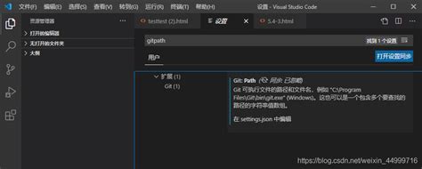 vscode中git路径的设置（window系统） 源码巴士