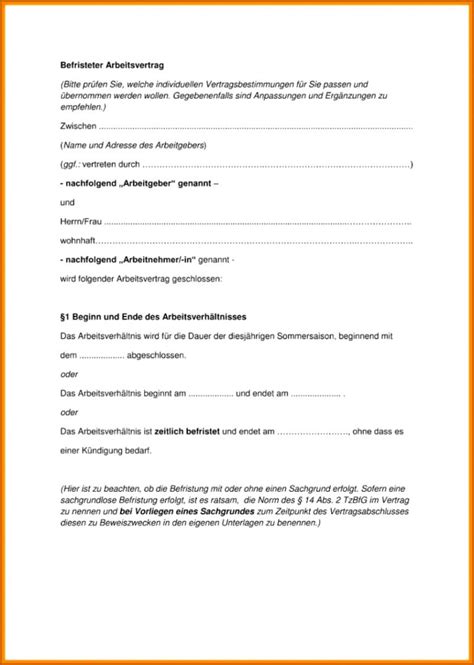 Eine Probe Porbe Von10 Teilzeitarbeitsvertrag Muster Thefreshest