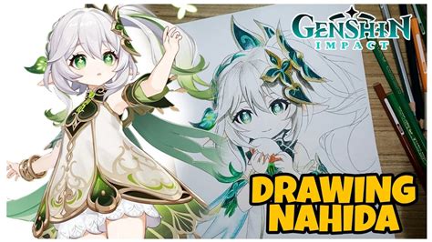 Drawing Nahida Genshin Impact Youtube