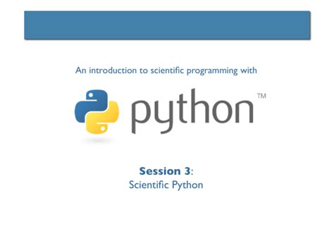 scientific python