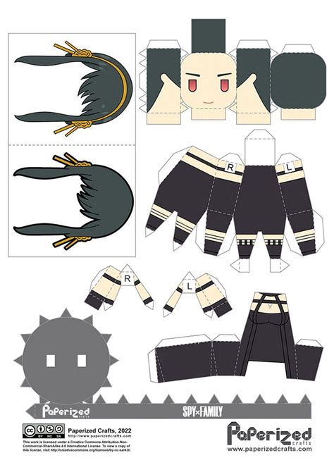 Papercraft Cat Template Paper Doll Template Anime Crafts 3d Paper