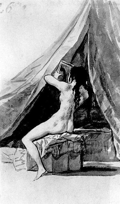 Artwork Replica Naked Girl Looking In The Mirror 1797 By Francisco De