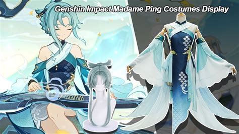 Genshin Impact Madame Ping Cosplay Costumes Display Youtube