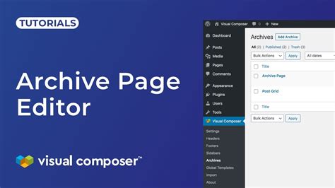 How To Make A Fully Customizable Archive Page With Visual Composer