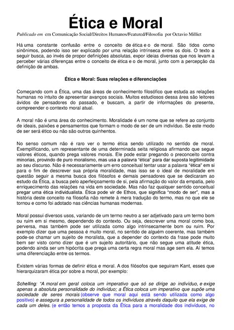 Exercícios Sobre ética E Moral LIBRAIN