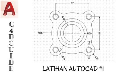 TUTORIAL AUTOCAD BAHASA INDONESIA LATIHAN 1 YouTube